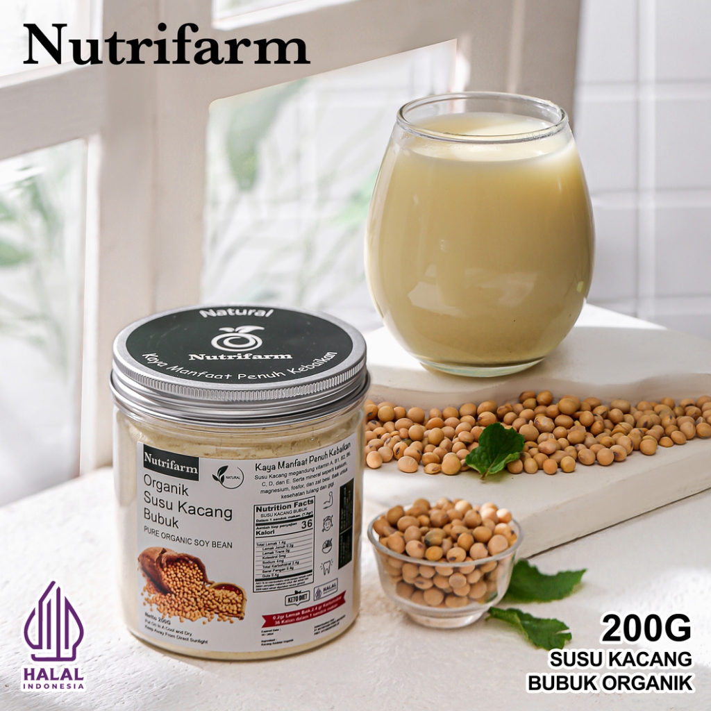 Jual SUSU KACANG KEDELAI BUBUK MURNI 200 GR/SUSU KACANG KEDELAI ...