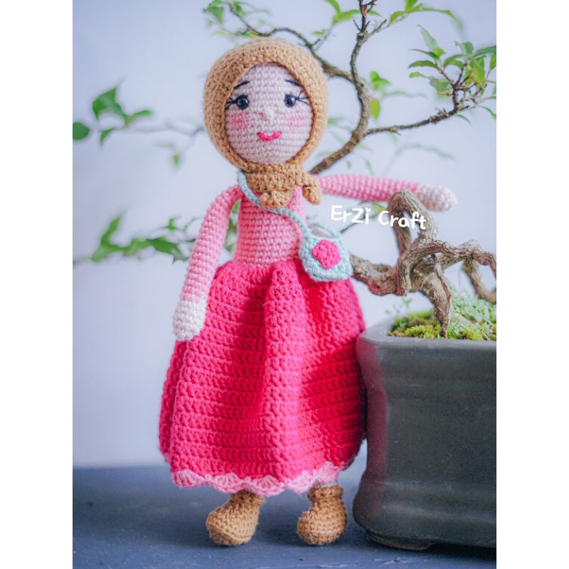 Jual Crochet muslimah doll amigurumi Boneka berhijab cantik handmade ...