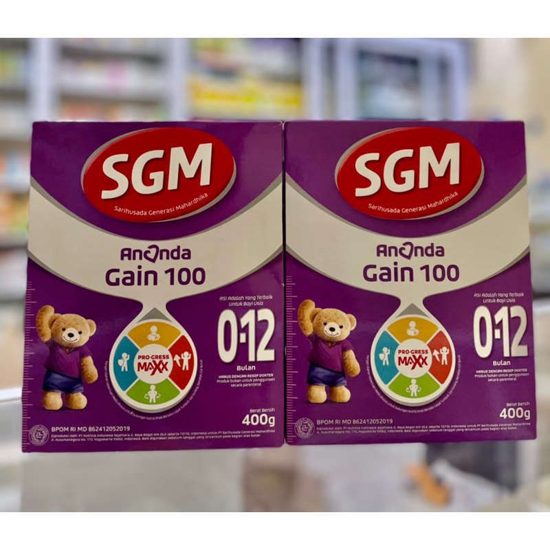 Jual SGM ANANDA GAIN 100 0-12 Bulan 400 gr | Shopee Indonesia