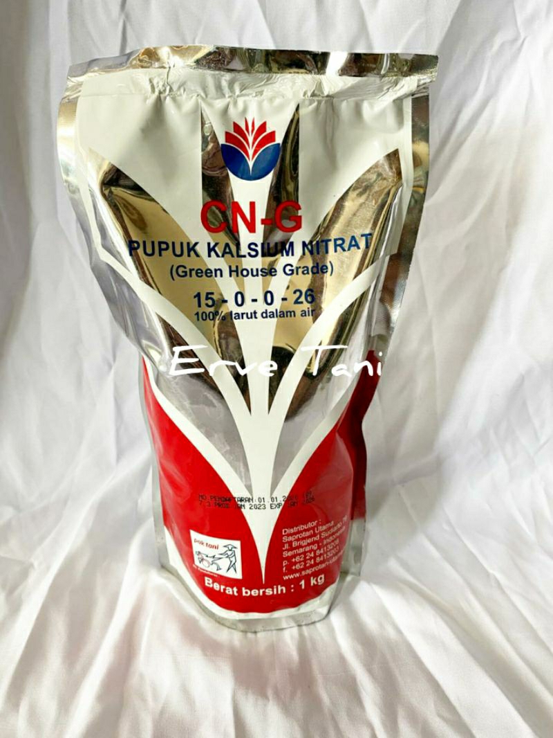 Jual PUPUK KALSIUM NITRAT CN-G PAK TANI KEMASAN 1 KG / PUPUK MAJEMUK ...