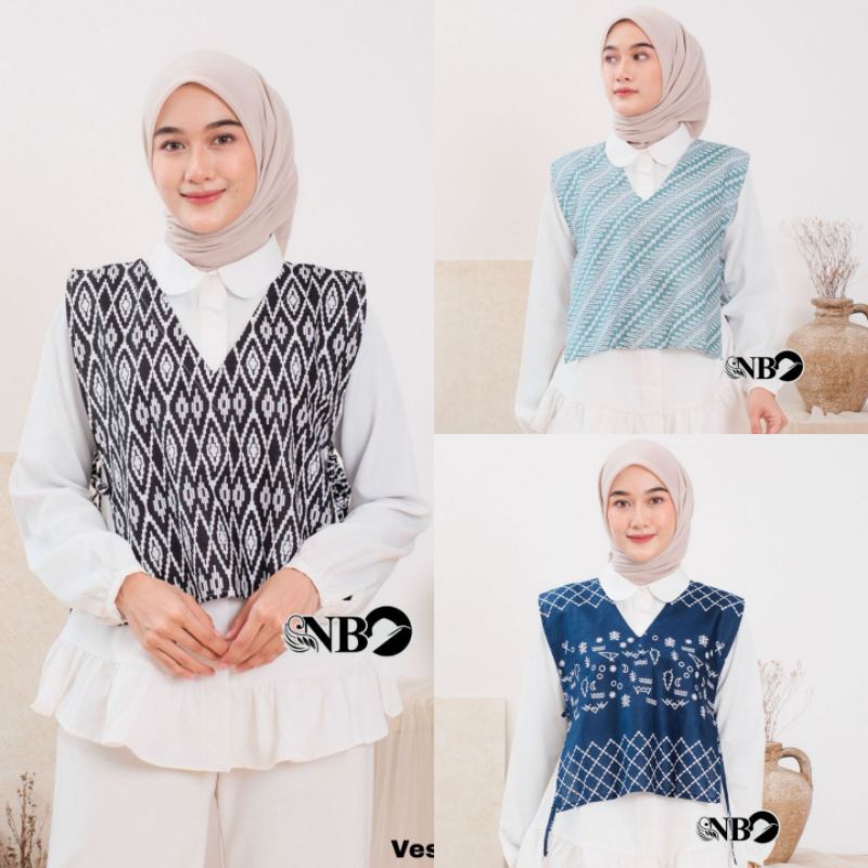 Jual BAJU OUTER WANITA VEST BATIK MODERN ALL SIZE MOTIF TERBARU ...