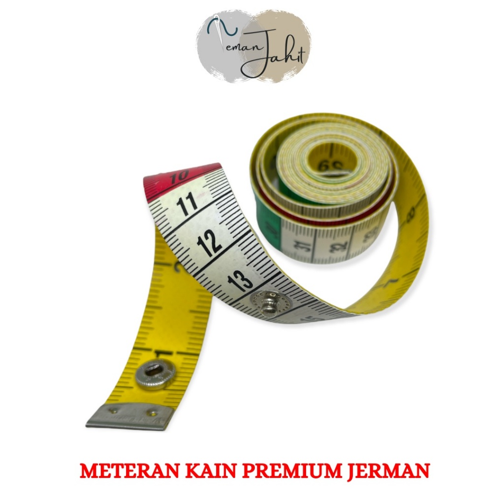 Jual Meteran Jahit / Meteran Quality Jerman Kuning Putih / Meteran ...