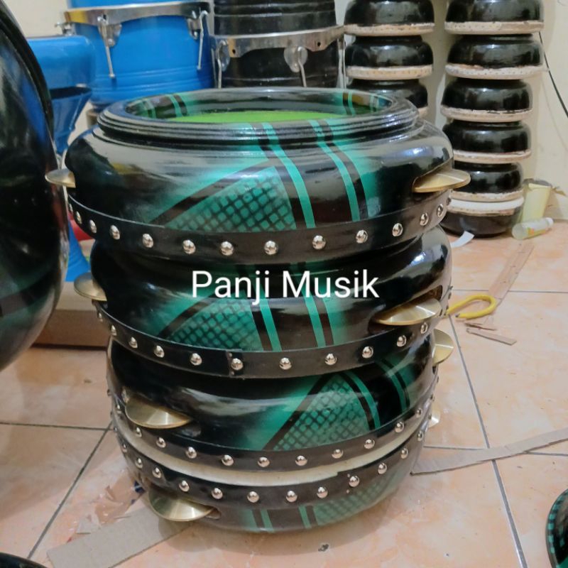 Jual Rebana hadroh hadrah jepara motif garis 30cm | Shopee Indonesia