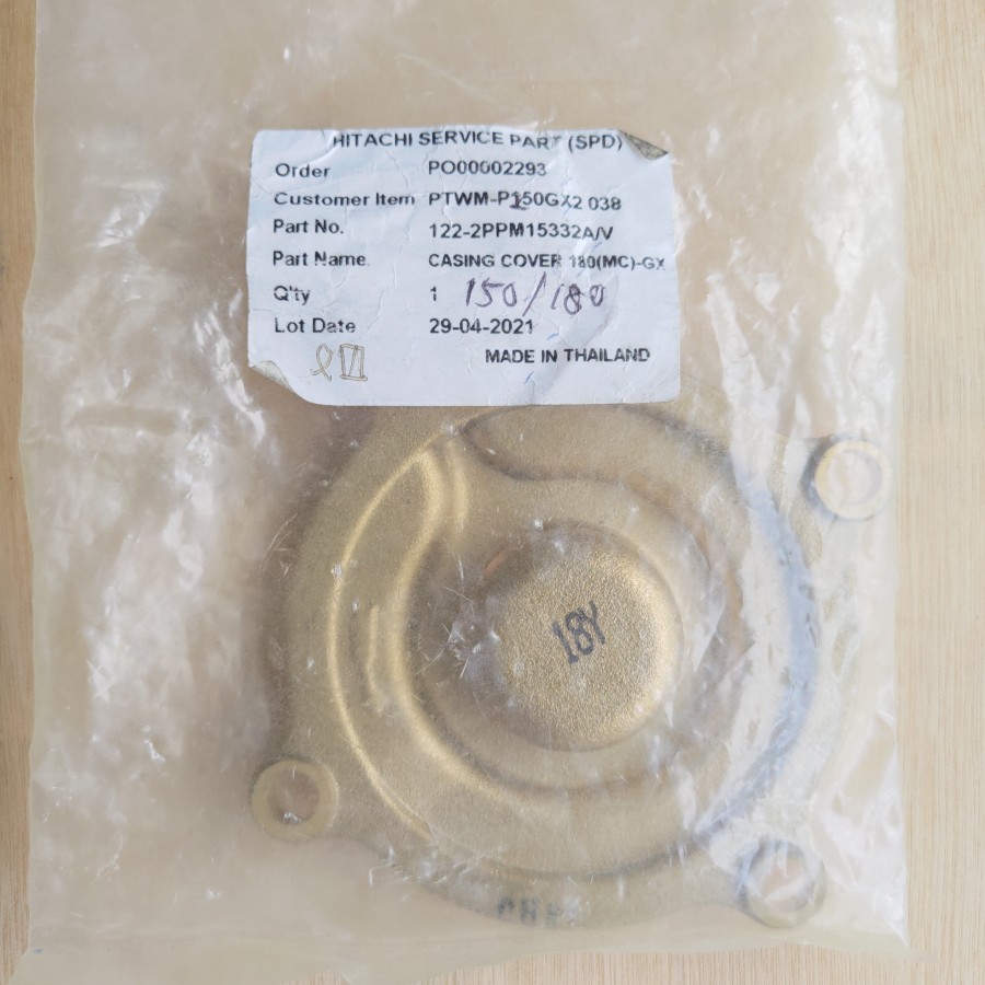 Jual Cover Casing Impeller Pompa Air HITACHI Tipe WT-P 150 GX Original ...
