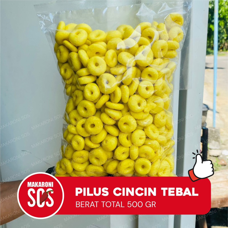 Jual ALEN-ALEN (500GR) Snack Pilus Cincin Kuning Renyah Gurih Camilan ...