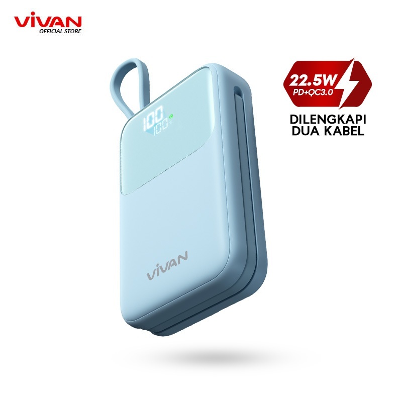 Jual VIVAN Power Bank VPB-P20 Powerbank 20000mAh LED Dual Ouput 2 Built ...