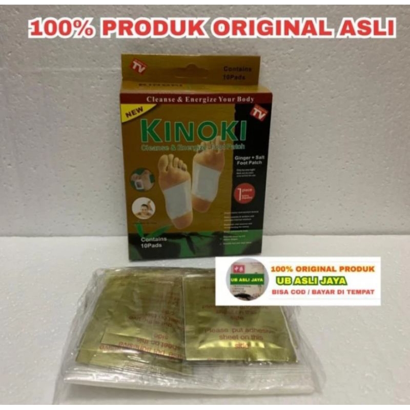 Jual Kinoki gold original koyo kaki 1 box isi 10 pads / detox kaki ...