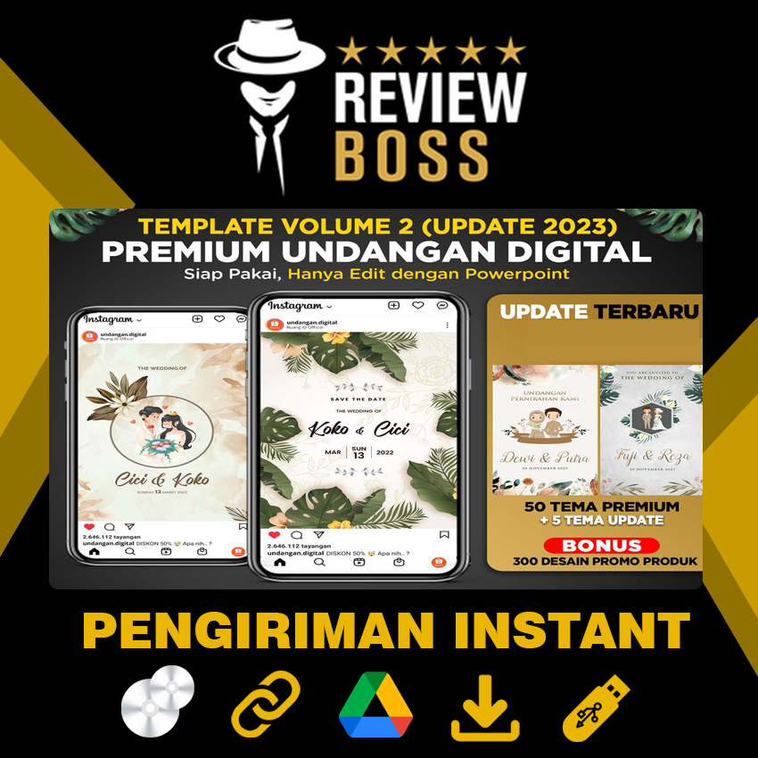 Jual PPT TEMPLATE VIDEO UNDANGAN PERNIKAHAN KEKINIAN ANIMASI POWER ...