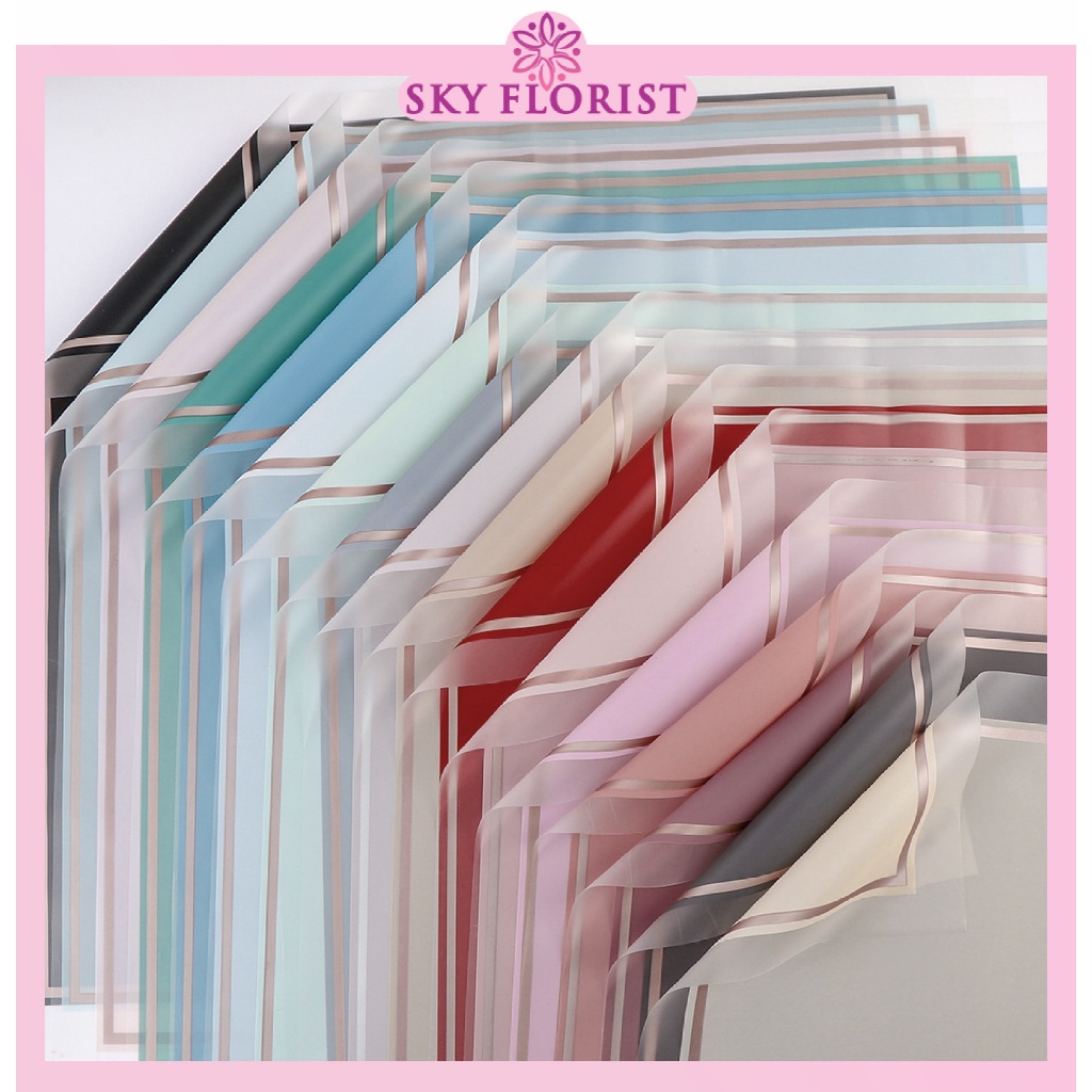 Jual SKY 20 LEMBAR Kertas bunga cellophane flower wrapping Paper Varian ...