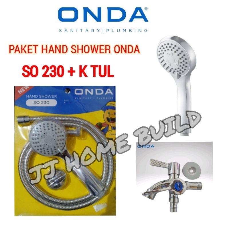 Jual Paket Hand Shower ONDA / Paket Shower Onda SO 230 + Kran Cabang K ...