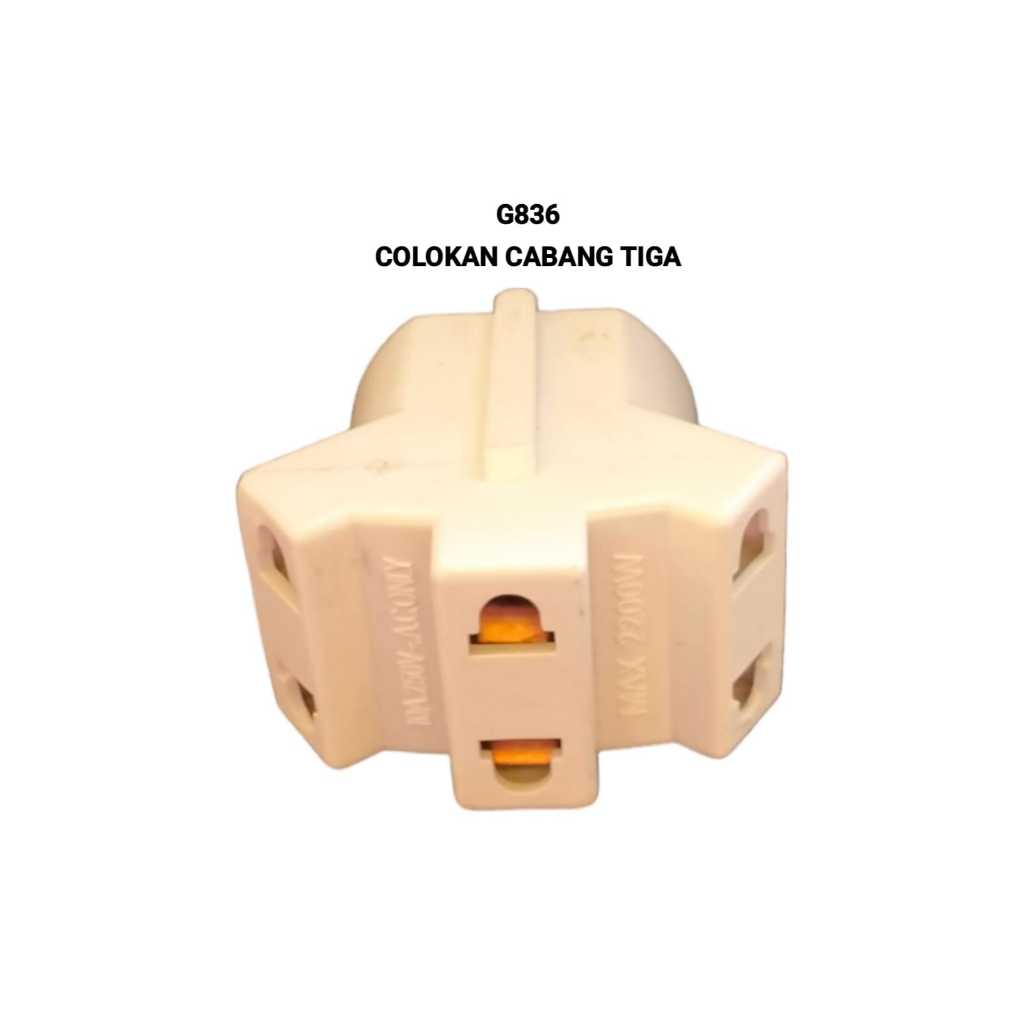 Jual G836 ORIGINAL COLOKAN KEPITING COLOK STEKER T MULTI Y CABANG 3 ...