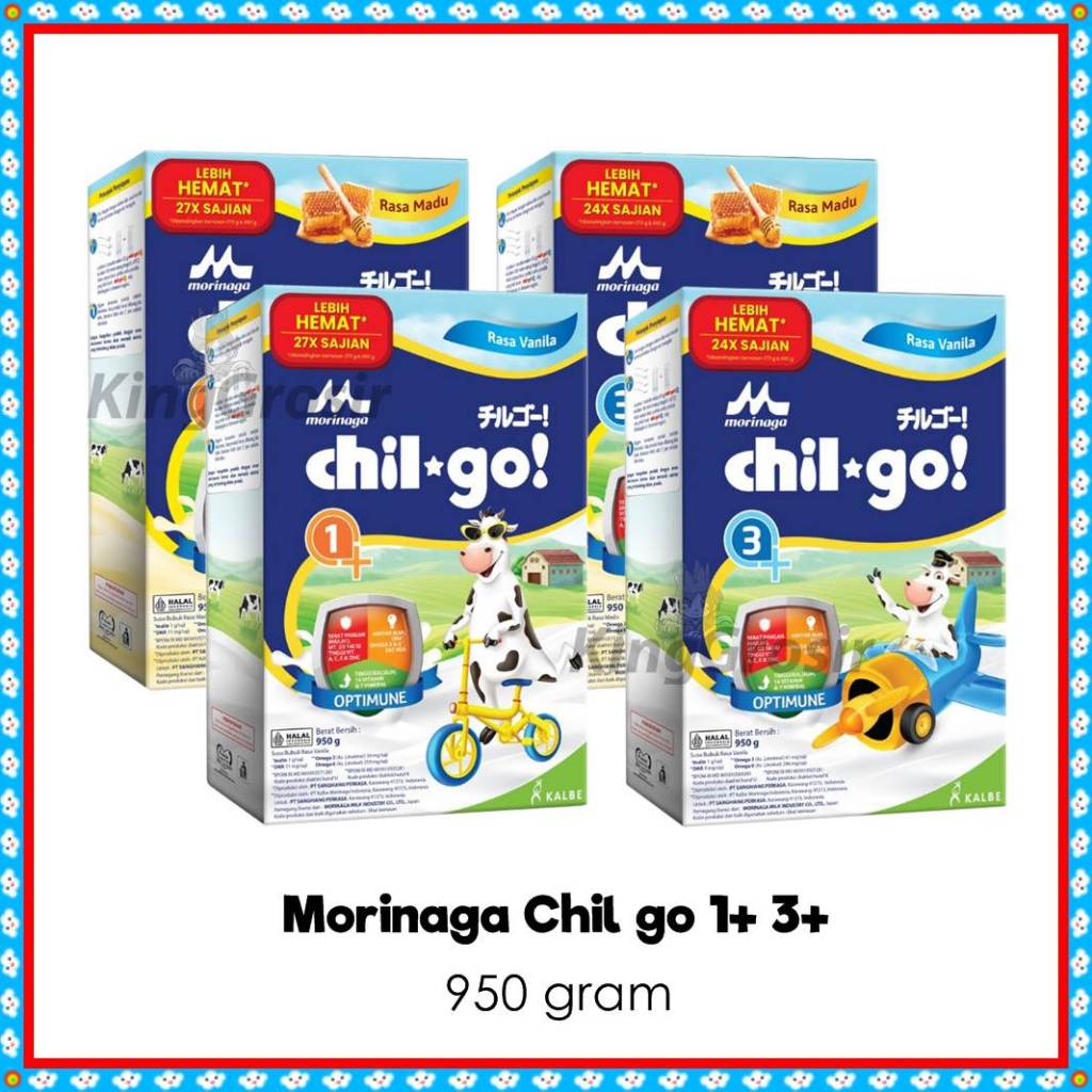 Jual Morinaga Chil Go Powder 1+ 3+ Susu Bubuk Anak 950gr Chil Go Susu Pertumbuhan Anak | Shopee ...