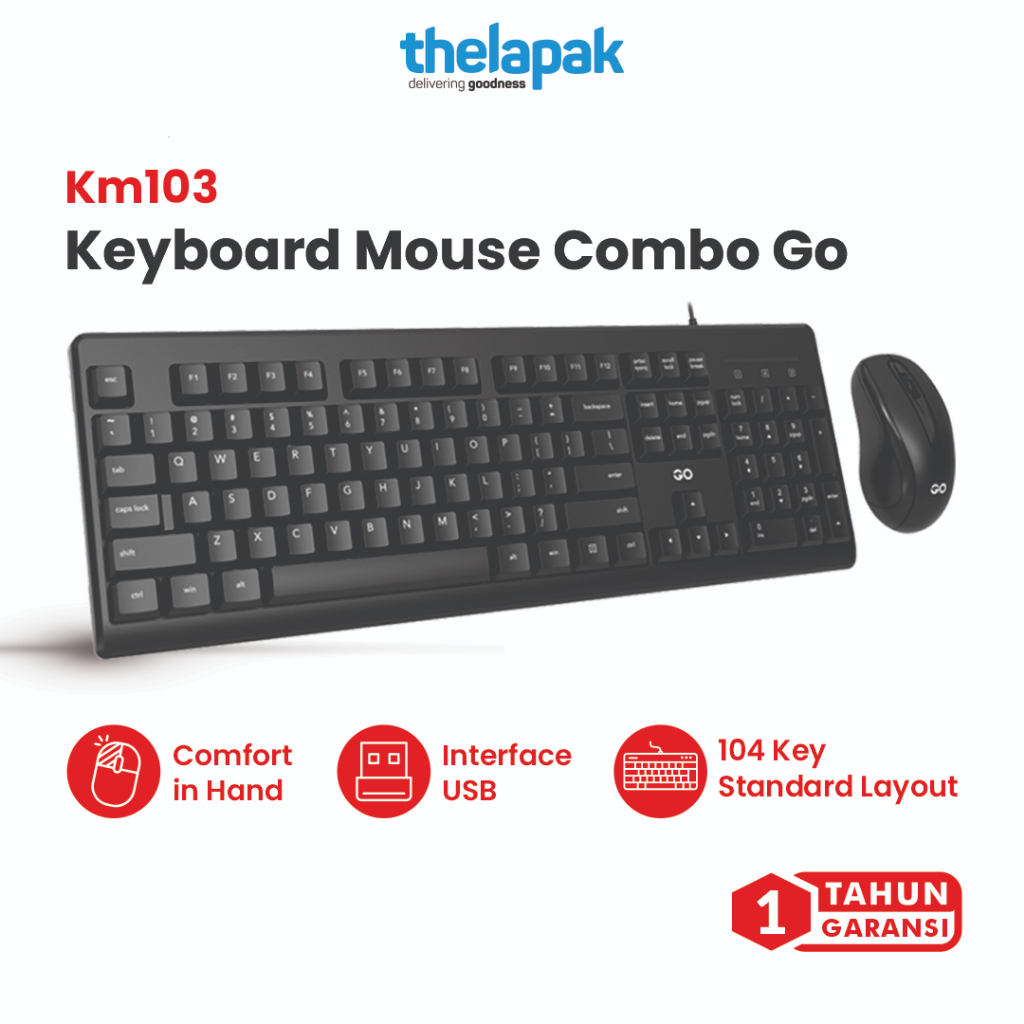 Jual Keyboard Mouse Combo Go Fantech KM103 Keyboard Ultra Smooth Mouse ...