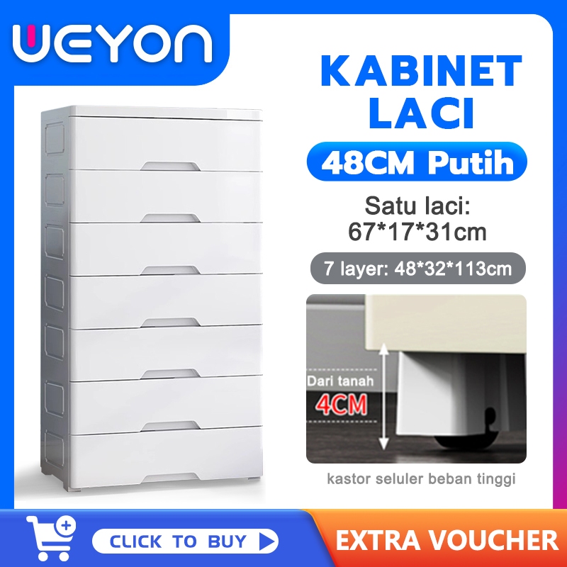 Jual Weyon Plastic Storage Cabinet/Lemari/Laci Plastik / lemari pakaian ...
