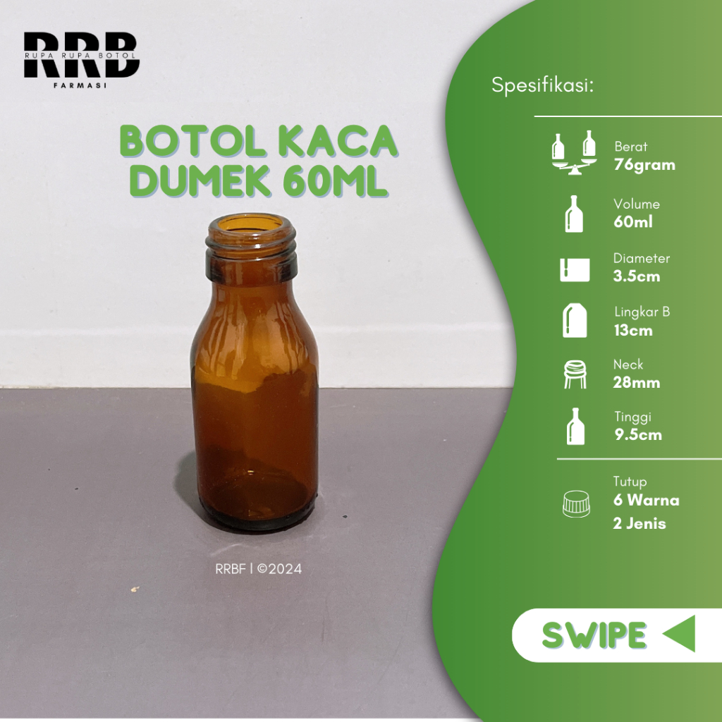 Jual BOTOL DUMEK 60ML BOTOL KACA COKLAT 60ML BOTOL OBAT SYRUP 60ML | Shopee Indonesia
