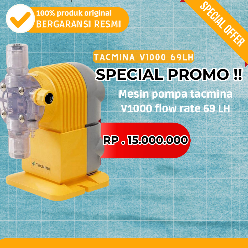 Jual Pompa Dosing Selenoid Metering Dosing Pump Tacmina PZ-100 VTCF | Shopee Indonesia