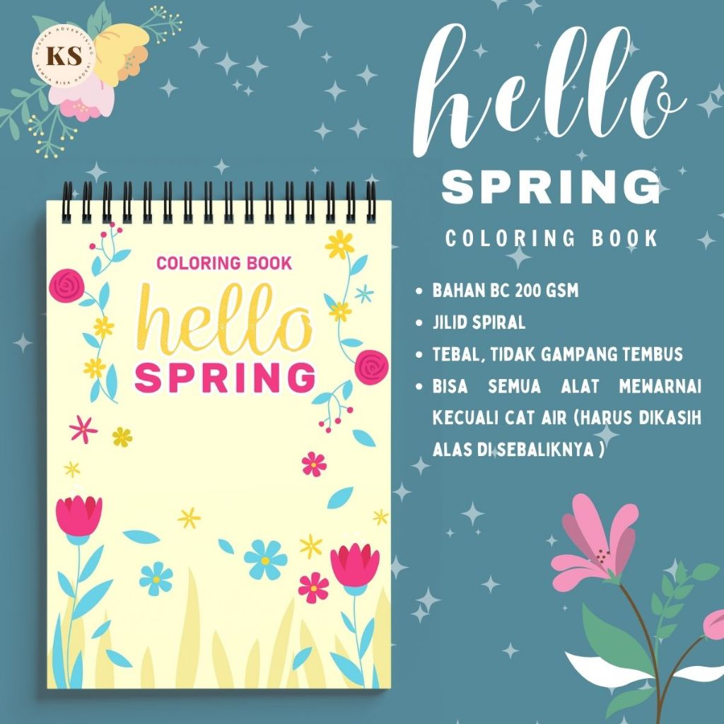 Jual SPRING Coloring Book Cozy Book Adult Buku Mewarnai Remaja Dewasa ...
