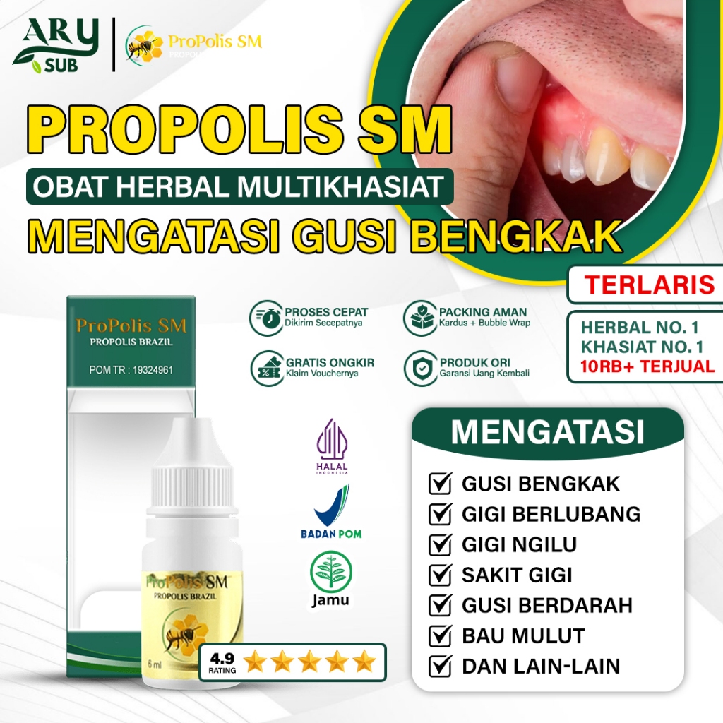 Jual Obat Gusi Bengkak - Ngilu - Sakit Gigi - Obat Infeksi Radang Gusi ...