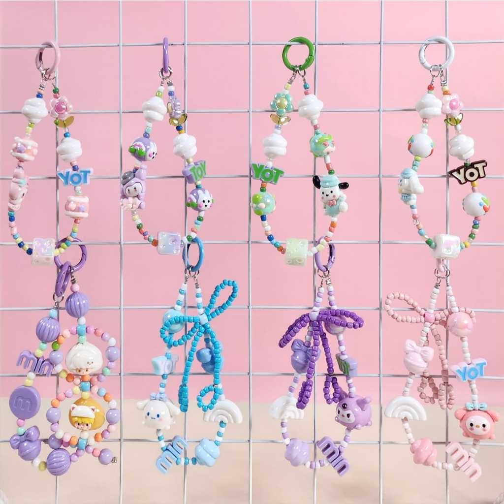 Jual OHANA - Phone Strap Charm Sanrio Gantungan Hp Manik Manik | Shopee ...