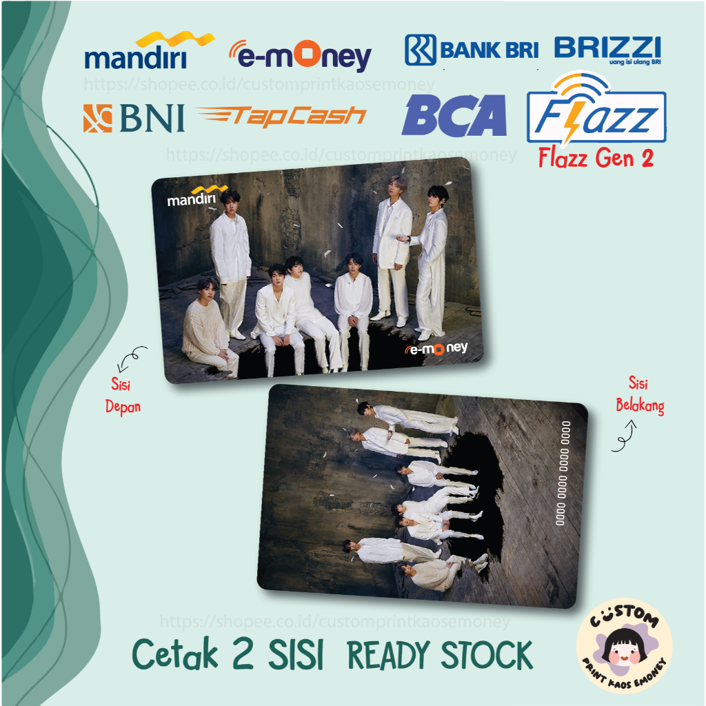 Jual KARTU E MONEY E TOLL KPOP ALBUM BLACK SWAN BTS KOREA KEREN MANDIRI ...
