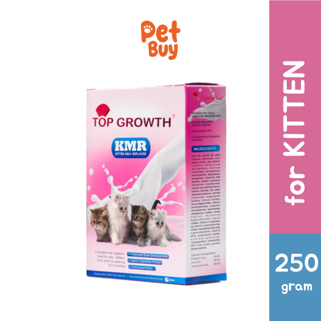 Jual Top Growth Kitten Milk Replacer (Pengganti Susu Kucing) - 250 gr ...