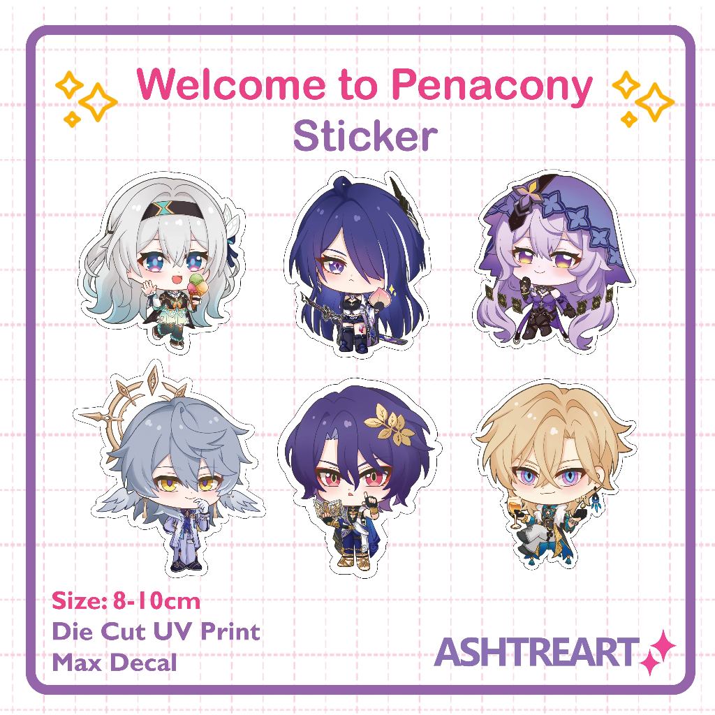 Jual [Ashtreart] Welcome to Penacony Stickers | Firefly Aventurine Dr ...