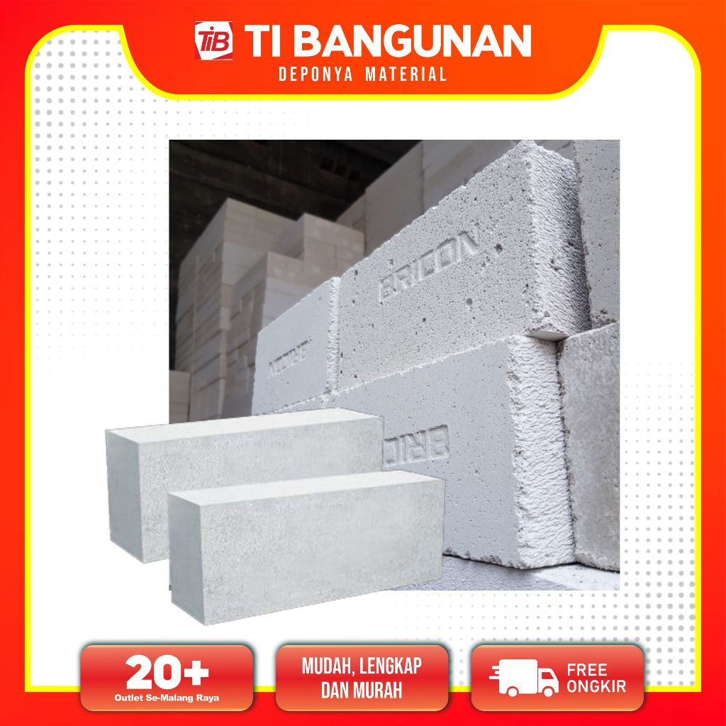 Jual PROMO FEBRUARI BATA RINGAN BRICON PER METER KIBIK - BRICON MALANG | Shopee Indonesia
