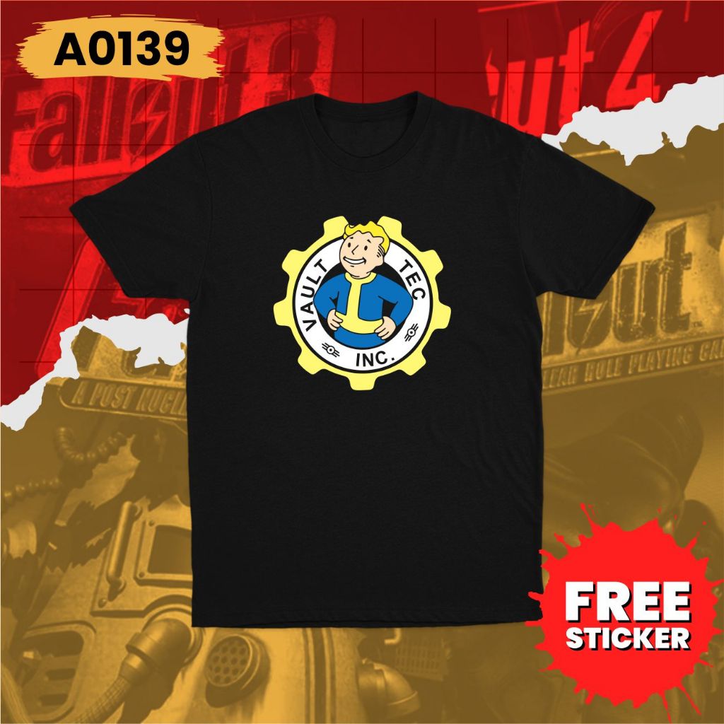 Jual Kaos Game Fallout Vault Boy Vault Tec Inc A0139 | Shopee Indonesia