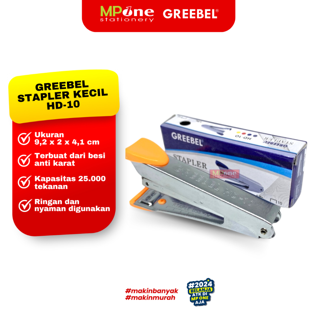 Jual Greebel Stapler Kecil HD-10 / Staples HD-10 / Staples Kecil ...