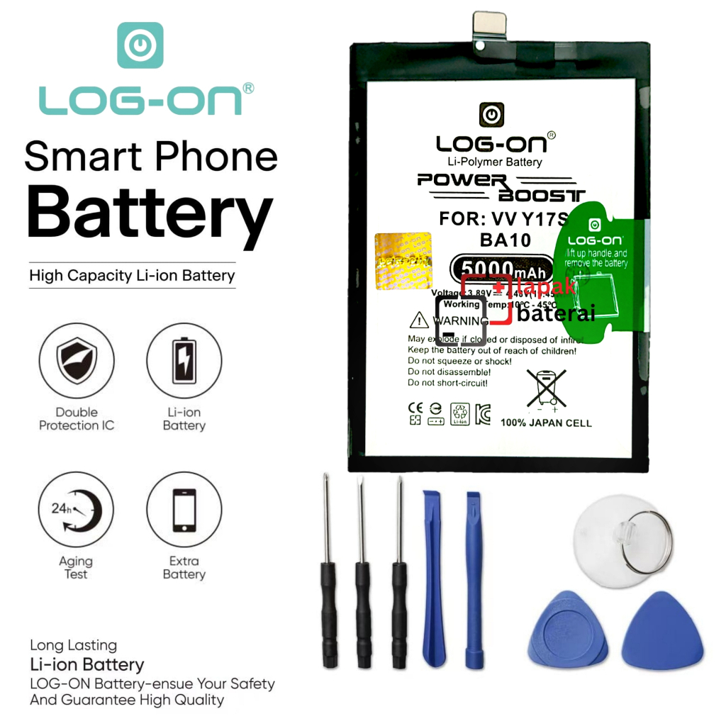 Jual Log On - BA-10 Vivo Y17S BA10 Power Boost Original Battery Baterai ...