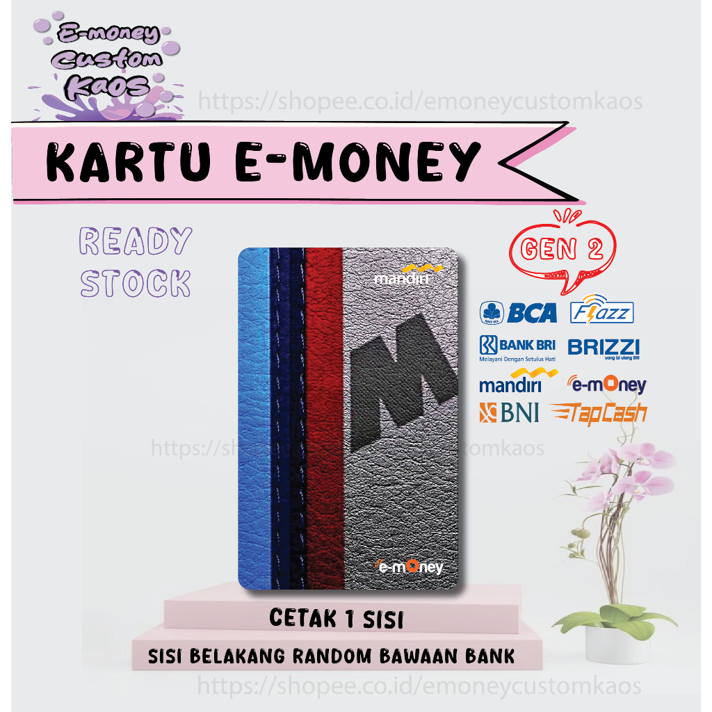 Jual KARTU EMONEY LOGO MOBIL BMW MANDIRI ETOLL FLAZZ BCA BNI TAPCASH ...