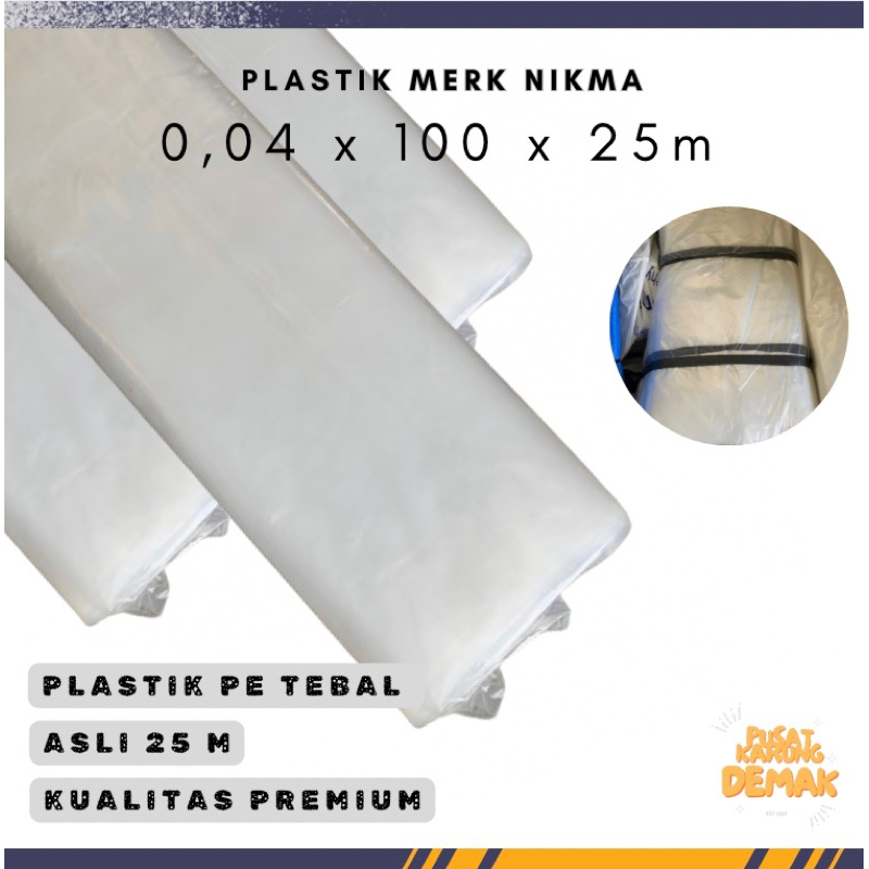 Jual PLASTIK COR PE UKURAN TEBAL 0,04 x LEBAR 100 cm x PANJANG 25 meter ...
