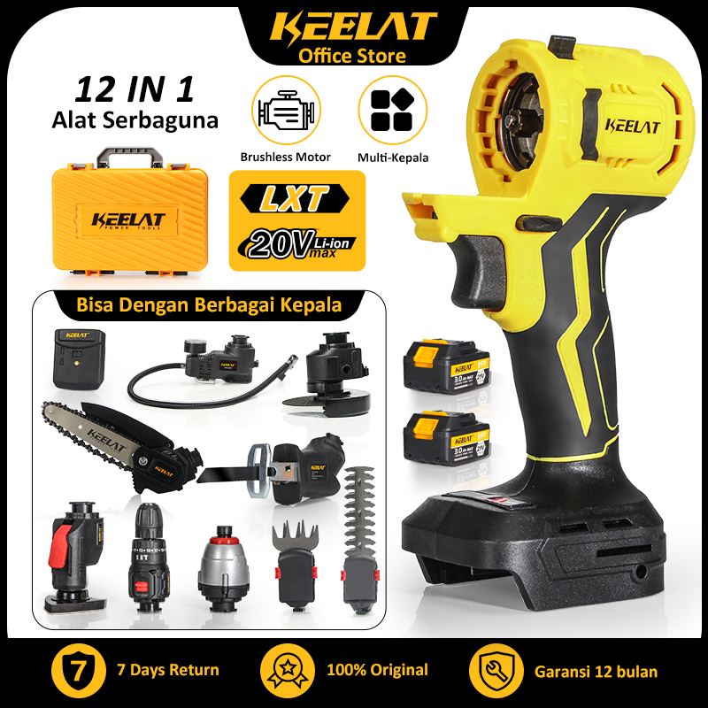 Jual KEELAT 12 in Brushless Multifunctional tool Set Electric ...