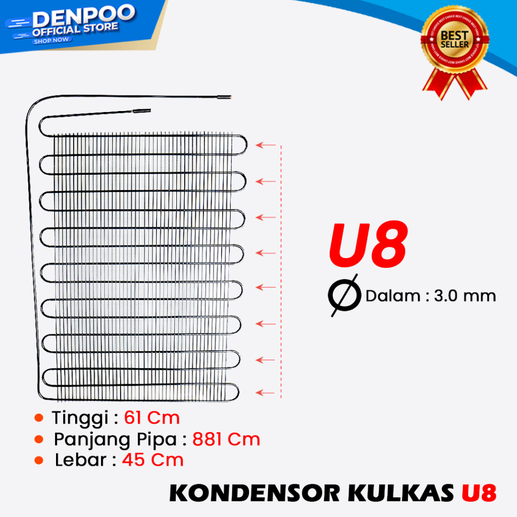 Jual KONDENSOR KULKAS SHOWCASE SEMUA MEREK-CONDENSOR U8 | Shopee Indonesia