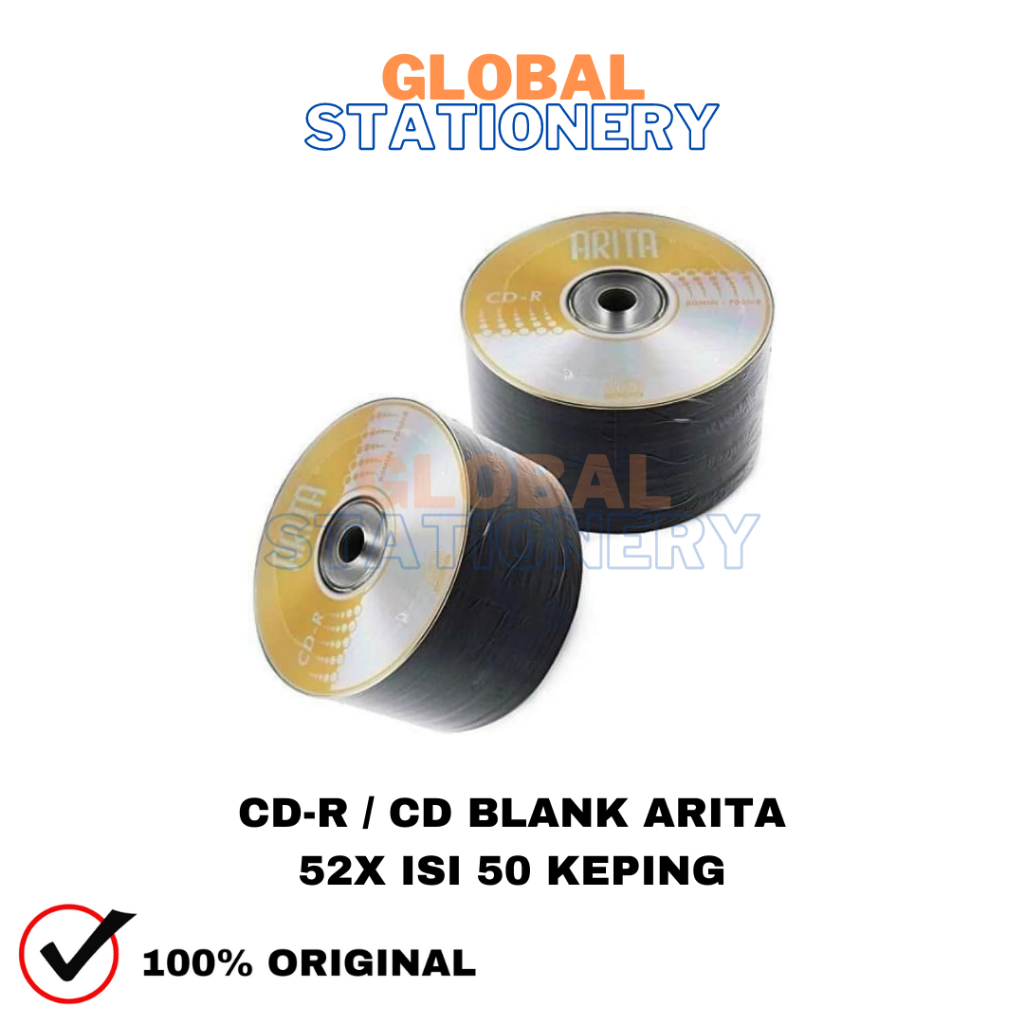 Jual CD-R CD BLANK CD KOSONG KASET KOSONG ARITA 52X ISI 50 KEPING | Shopee Indonesia