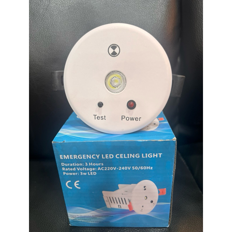 Jual downlight led emergency plafon 3 watt 3w lampu darurat plafon 3w ...