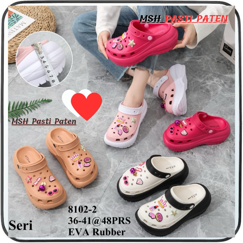 Jual Sandal Baim Wanita Kekinian Motif Lonceng Tinggi 7 cm | Shopee ...