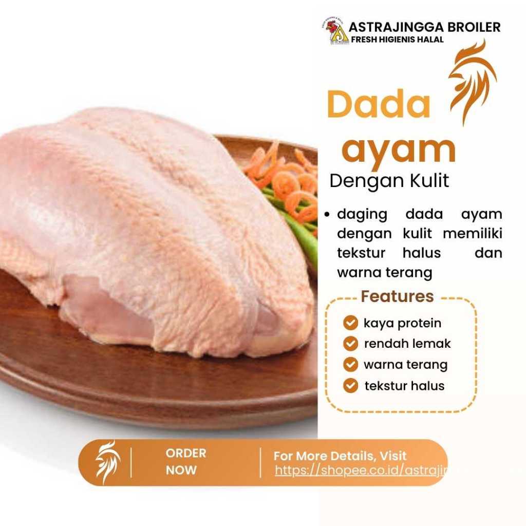Jual Daging ayam dada fillet boneless dengan kulit 1kg astrajingga ...