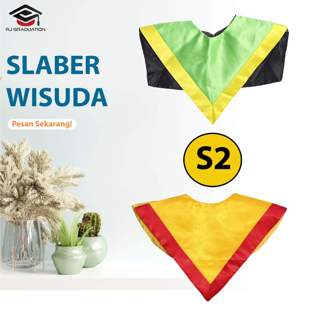 Jual Slaber Wisuda S2 | Slaber Kelulusan | Atribut Wisuda | Kerah ...