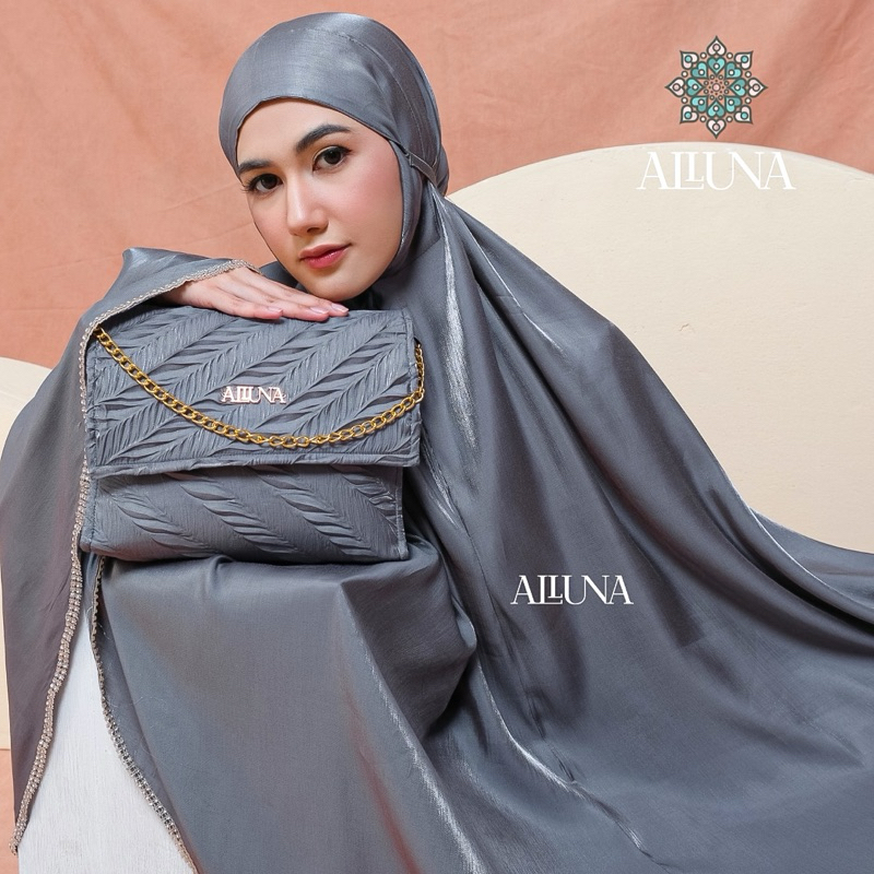 Jual ALLUNA - Mukena Dewasa Shimer Silk Daily Tas mewah Amora Series ...