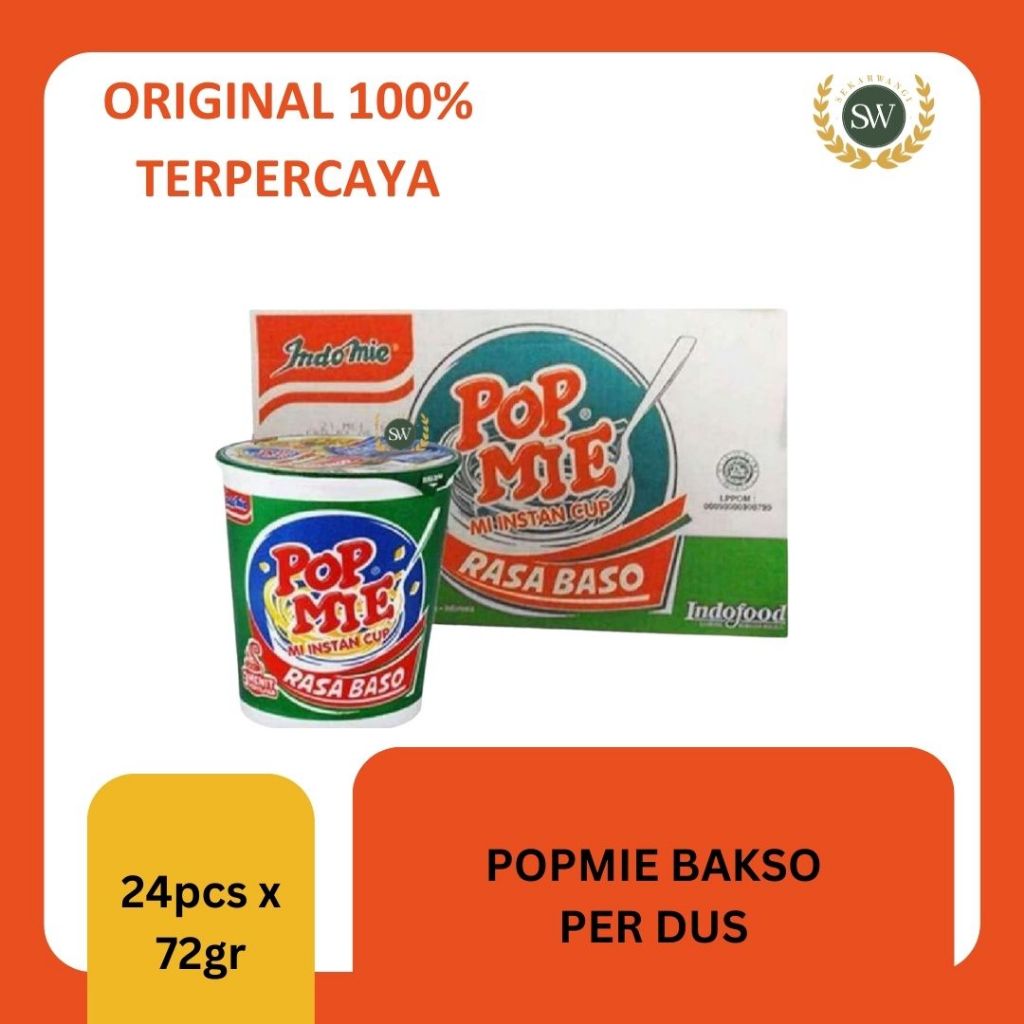Jual POP MIE KUAH RASA BAKSO - PER DUS - ISI 24PCS | Shopee Indonesia