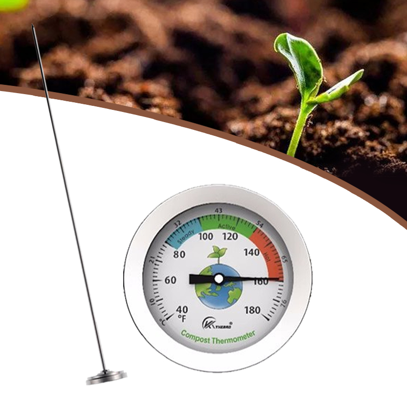 Jual Compost Soil Thermometer 50cm Thermometer Suhu Tanah Compost Soil ...