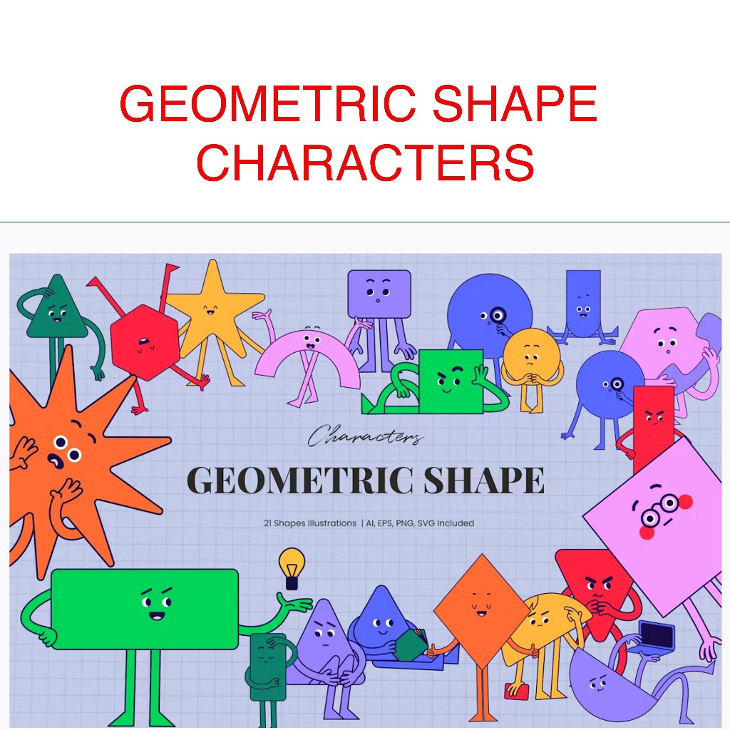 Jual Shape Geometric Shape Characters | Shopee Indonesia