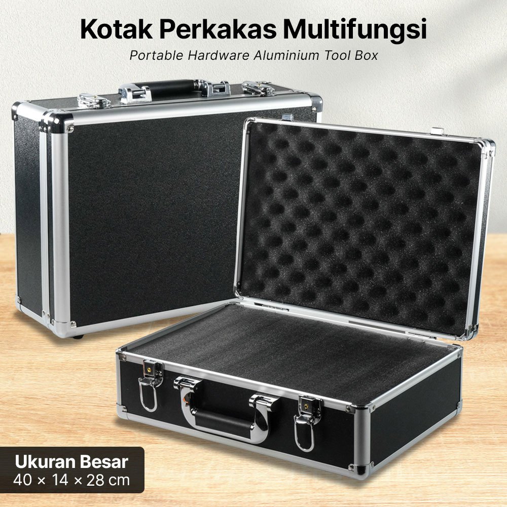 Jual Kotak Perkakas Multifungsi Portable Hardware Aluminium Tool Box ...