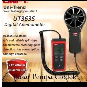 Jual UT363S Anemometer UNI-T Wind Speed Tester Flow Meter UT-363S Unit ...