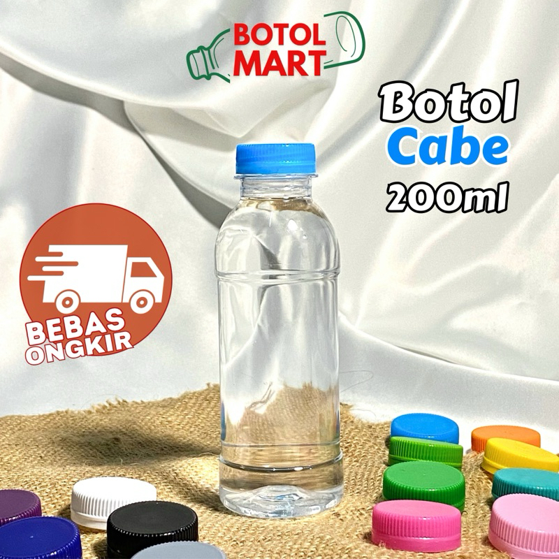 Jual BOTOLmart - BOTOL CABE 200ML (100 PCS) - KIRIM MAX H+1 | Shopee ...