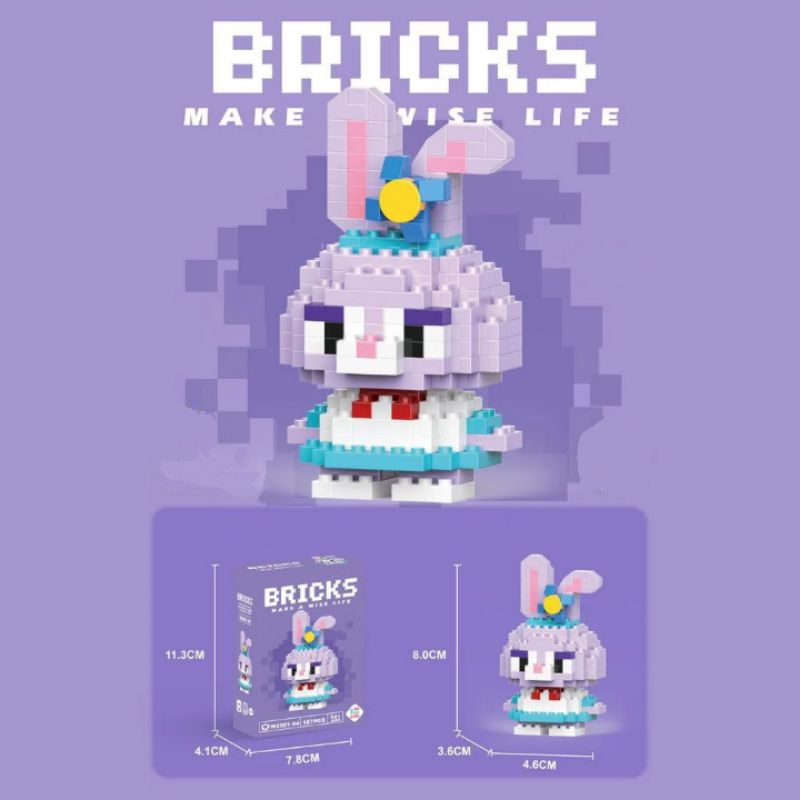 Jual Bricks Karakter Mainan Menyusun Nano Blok Permainan Anak Edukatif ...
