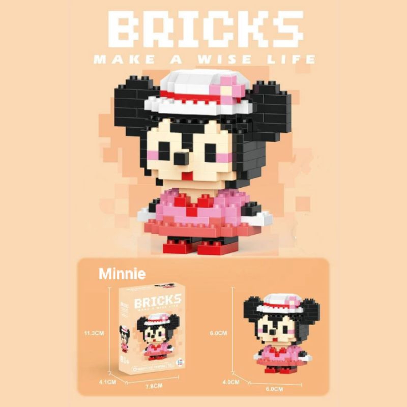 Jual Bricks Karakter Mainan Menyusun Nano Blok Permainan Anak Edukatif ...