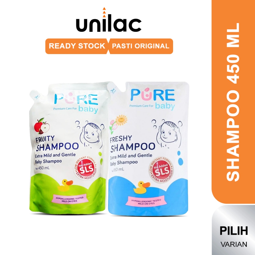 Jual (100% ORI) Pure Baby Shampoo | Pure BB Body Wash | Pure BB Shampo ...