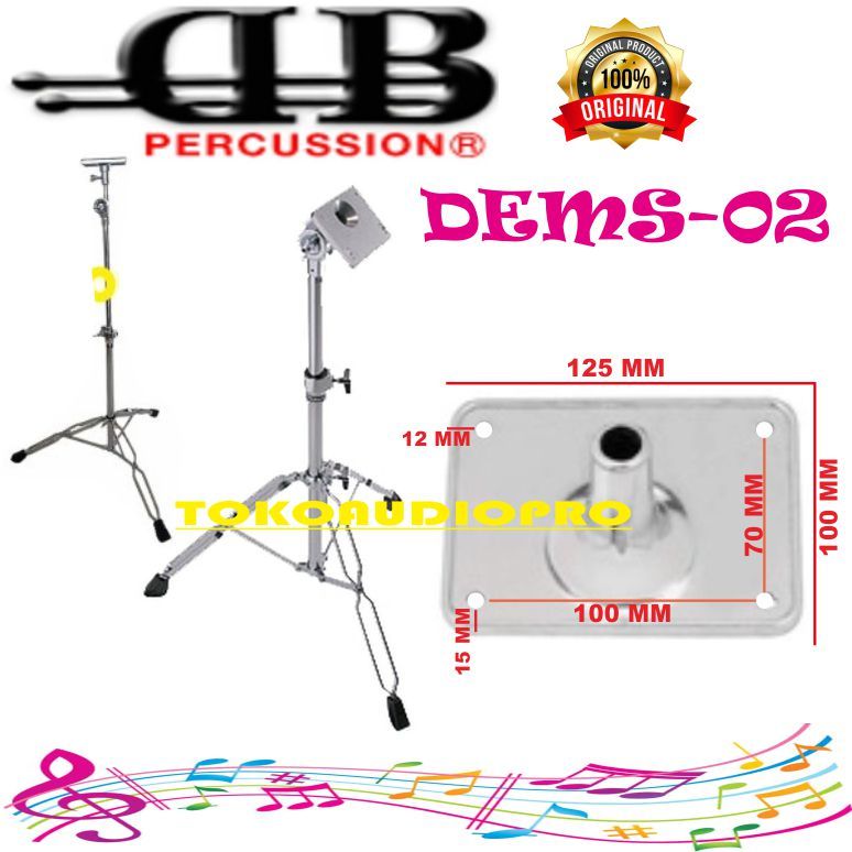 Jual Stand DTX Module Stand Module Drum Eletrik DB Percussion DEMS02 ...